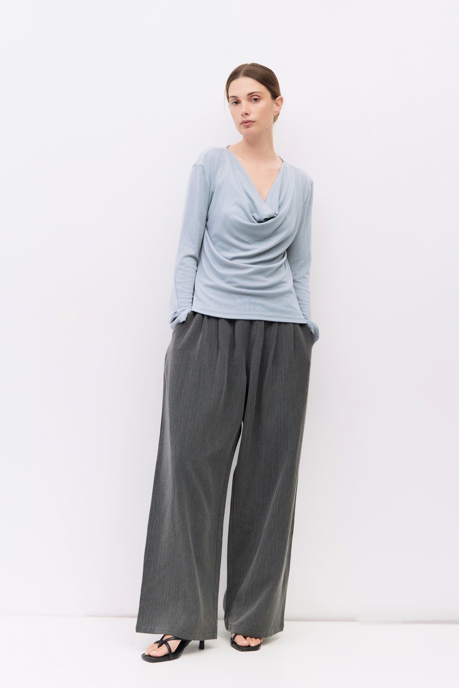 The Keely Top | Cowl Neck Long Sleeve Top