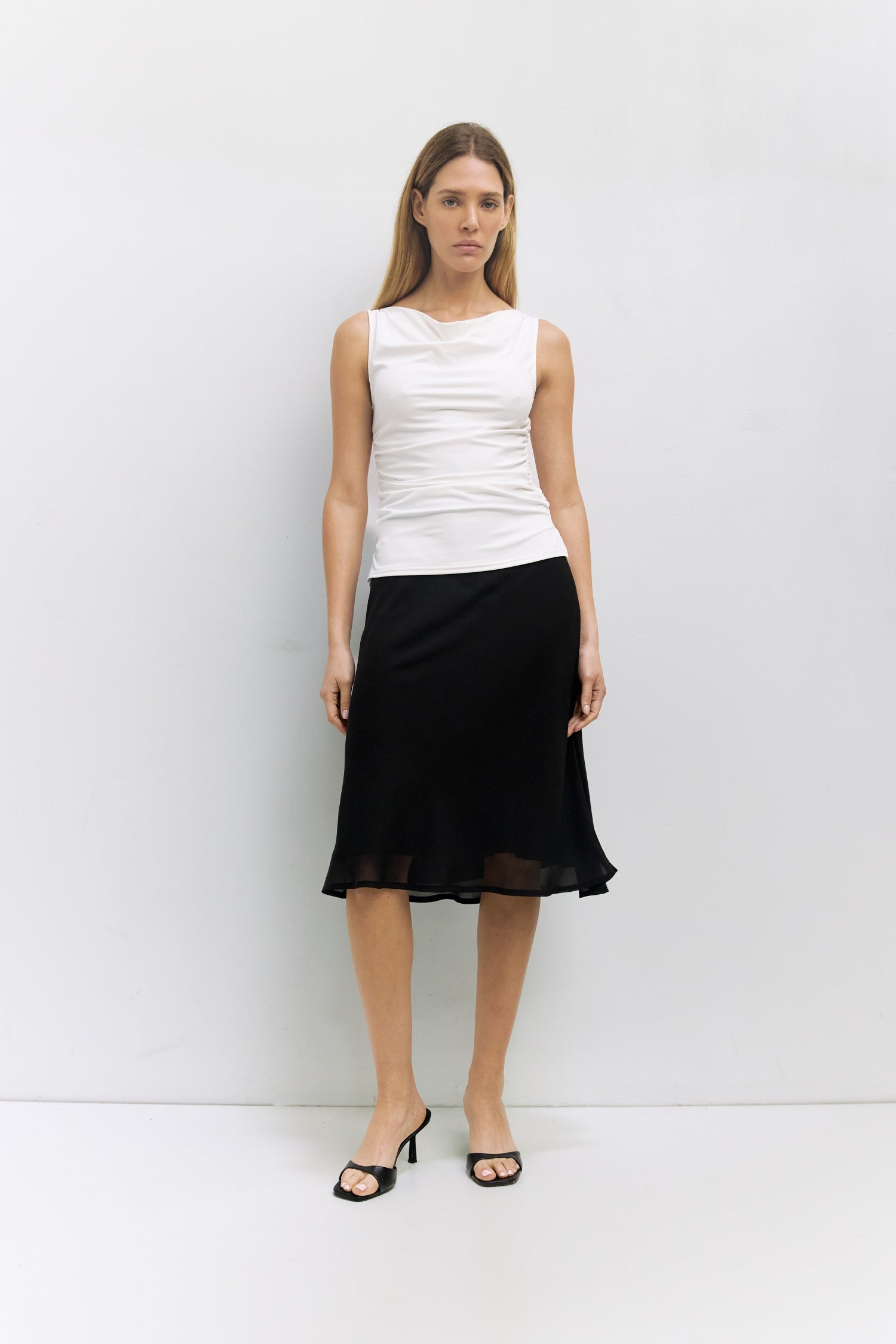 The Kelsey Top | Sleeveless Cowl Neck Top